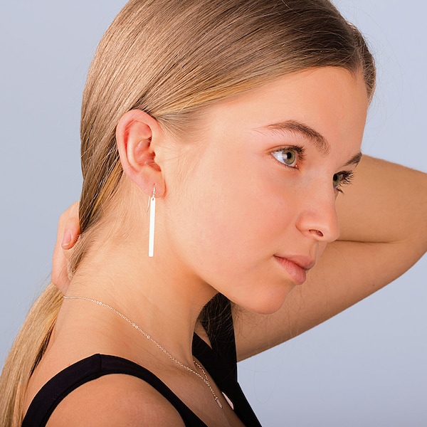 Gold Bar Earrings - Etsy