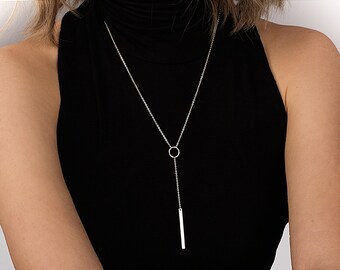 Y Drop Necklace - Etsy