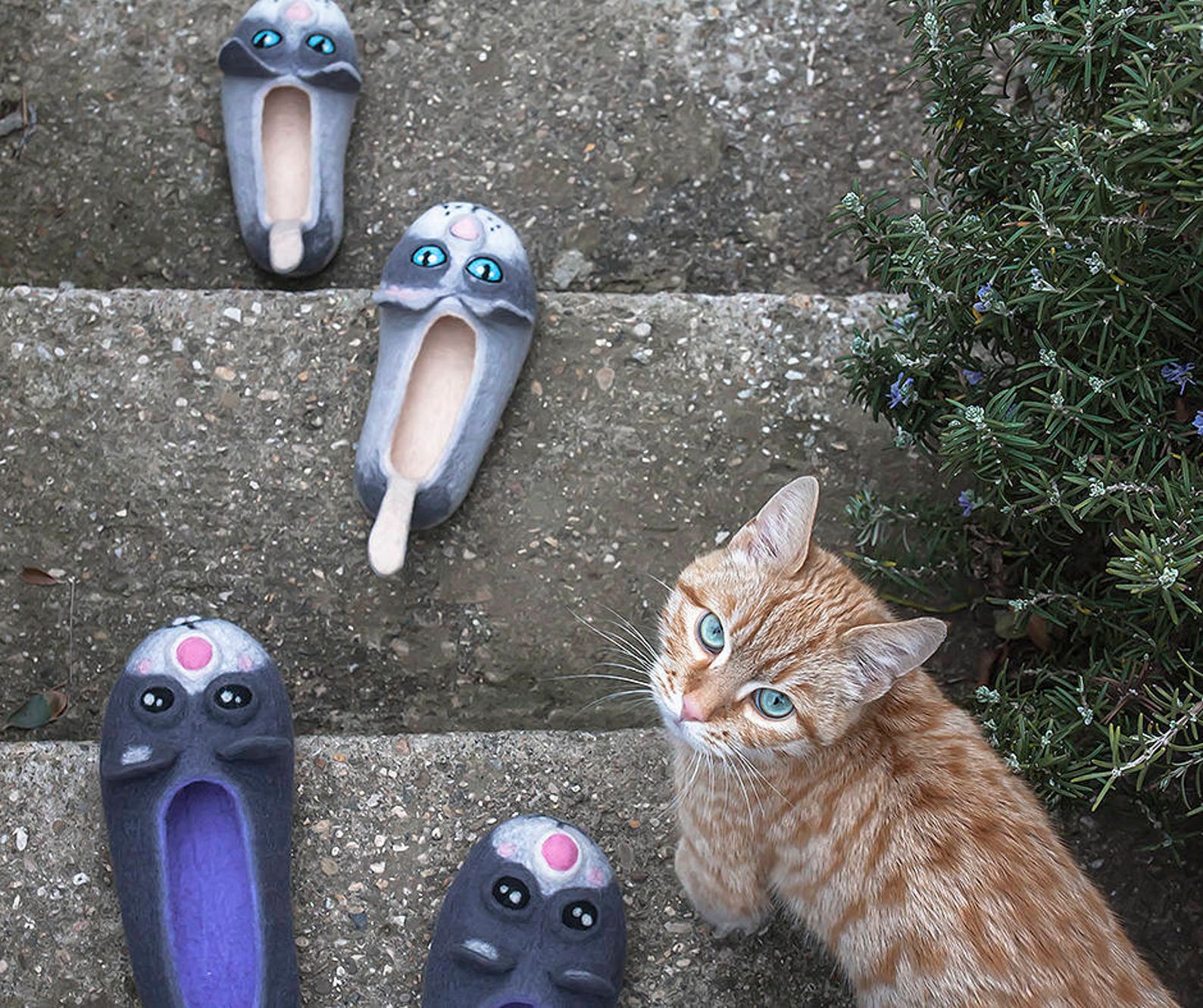 Wet Felted Wool Mouse Slippers / Handmade House Mouse Shoes - Etsy Canada