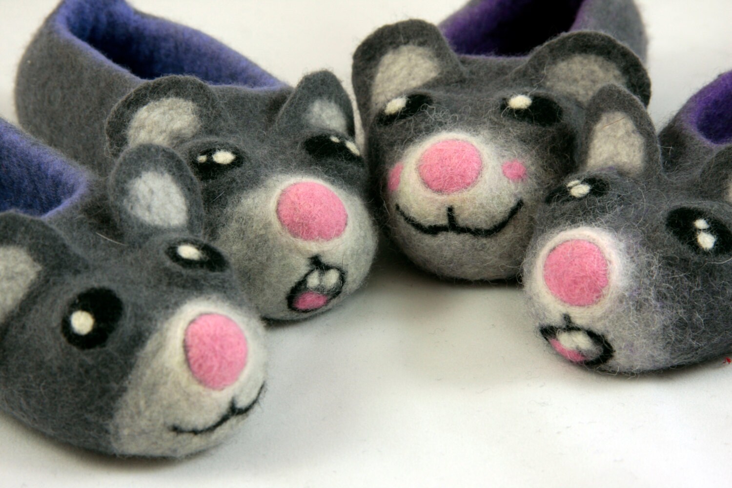 Wet Felted Wool Mouse Slippers / Handmade House Mouse Shoes - Etsy Canada