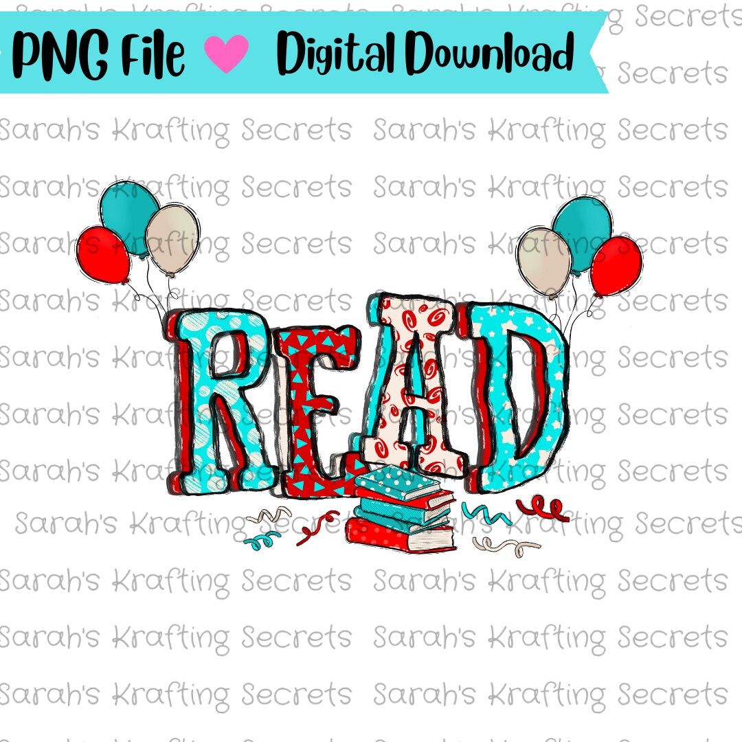 Western Read Png Reading Sublimation Design PNG File Teaching School ...