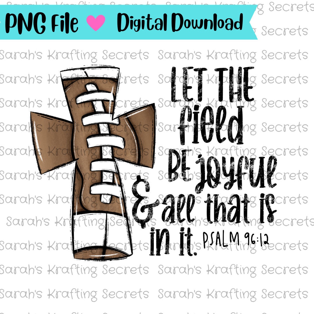 Football Sublimation Design | Hand Drawn | Christian Football ...