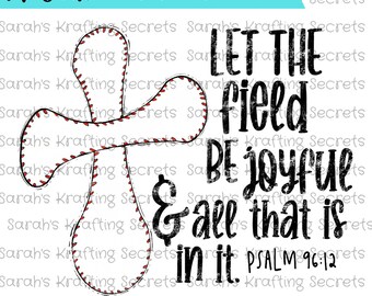 Baseball Sublimation Design Hand Drawn Christian Baseball Sublimation ...