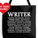 Writer Tote Bag Write Quote Tote Writing Quote Bag Writer | Etsy