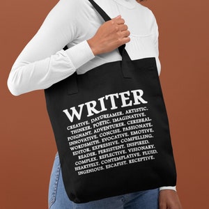 Writer Tote Bag, Write Quote Tote, Writing Quote Bag, Writer Quote ...