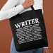 Writer Tote Bag, Write Quote Tote, Writing Quote Bag, Writer Quote ...