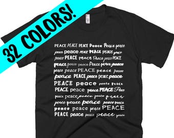 Peace t shirt | Etsy