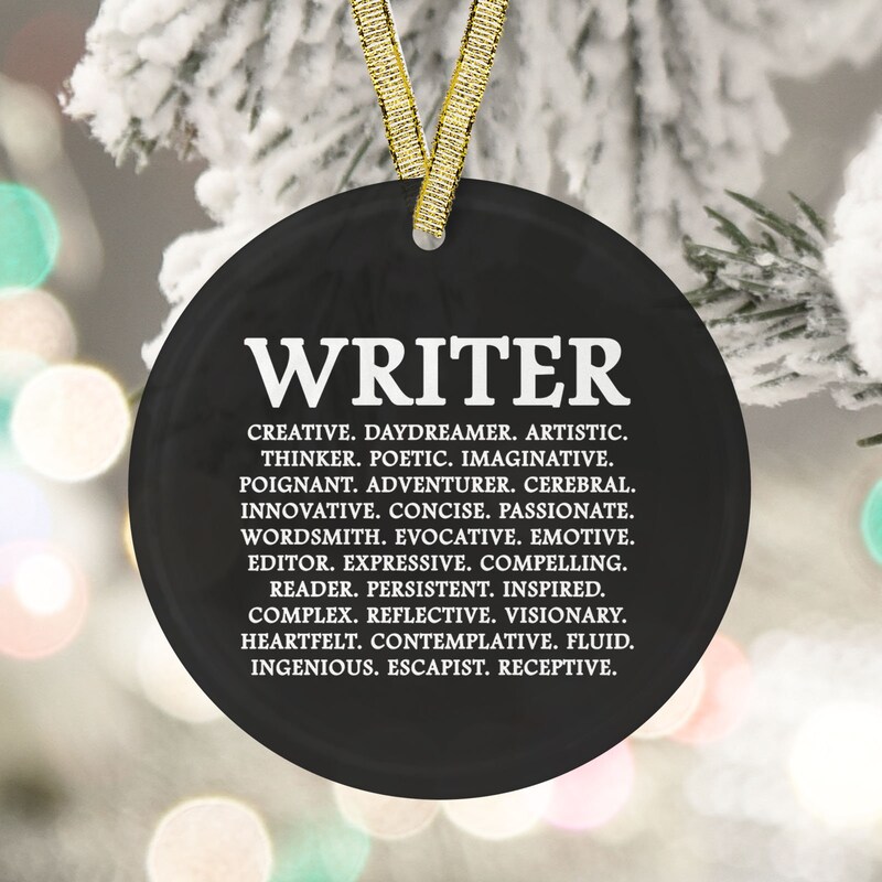 Writer Ornament - Etsy