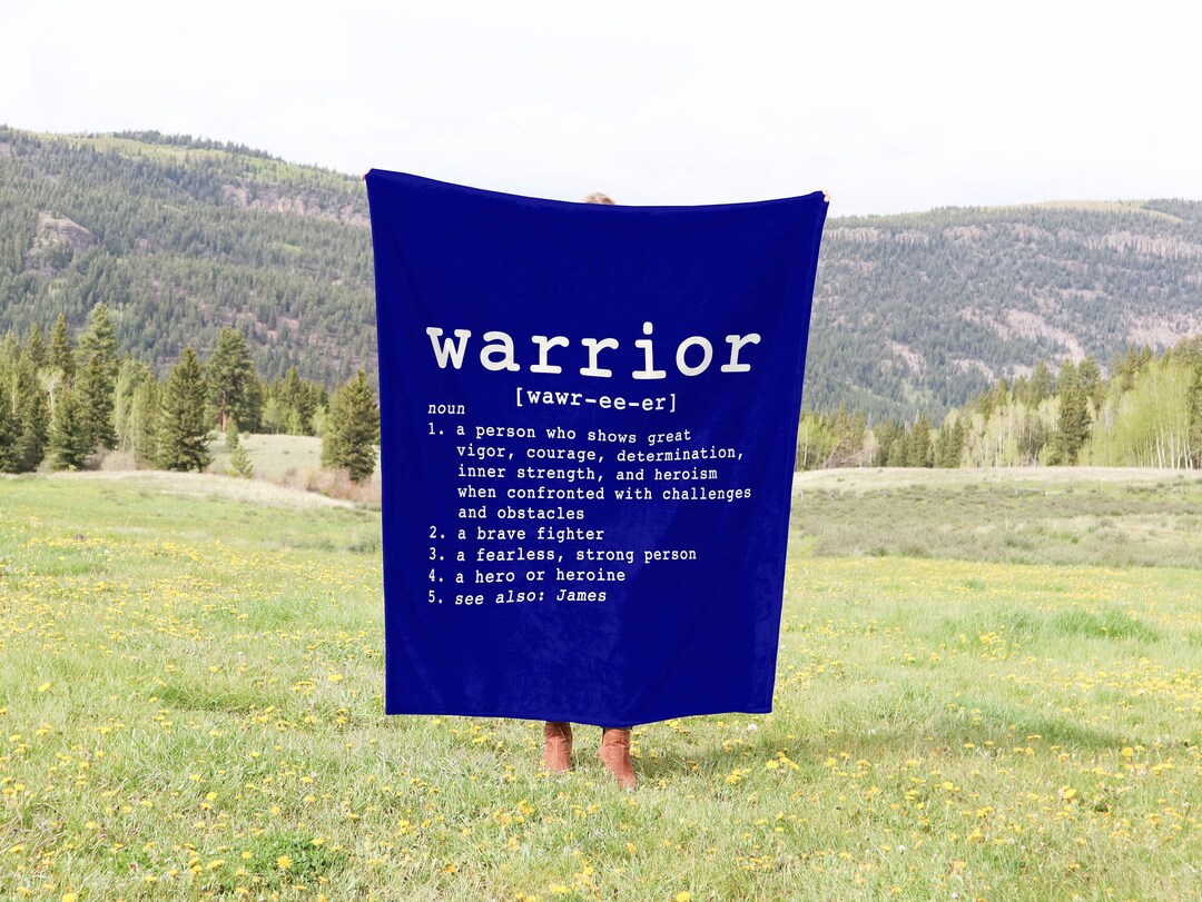Warrior Definition Blanket Personalized With Name, Show of Support ...