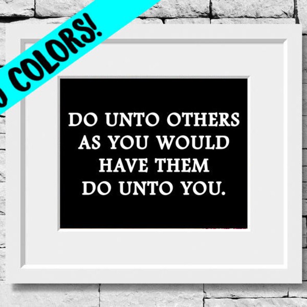 Golden Rule Print - Etsy