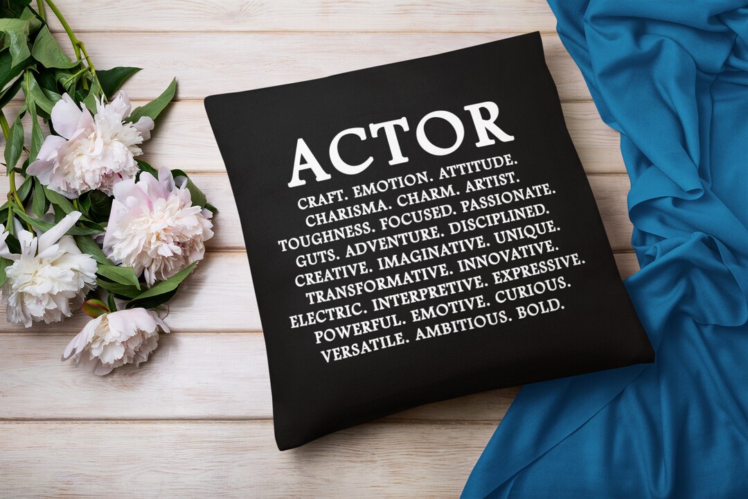 Actor Traits Pillow, Actor Gifts, Actor Decor, Actor Definition - Etsy