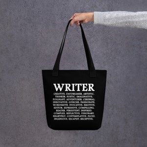 Writer Tote Bag, Write Quote Tote, Writing Quote Bag, Writer Quote ...