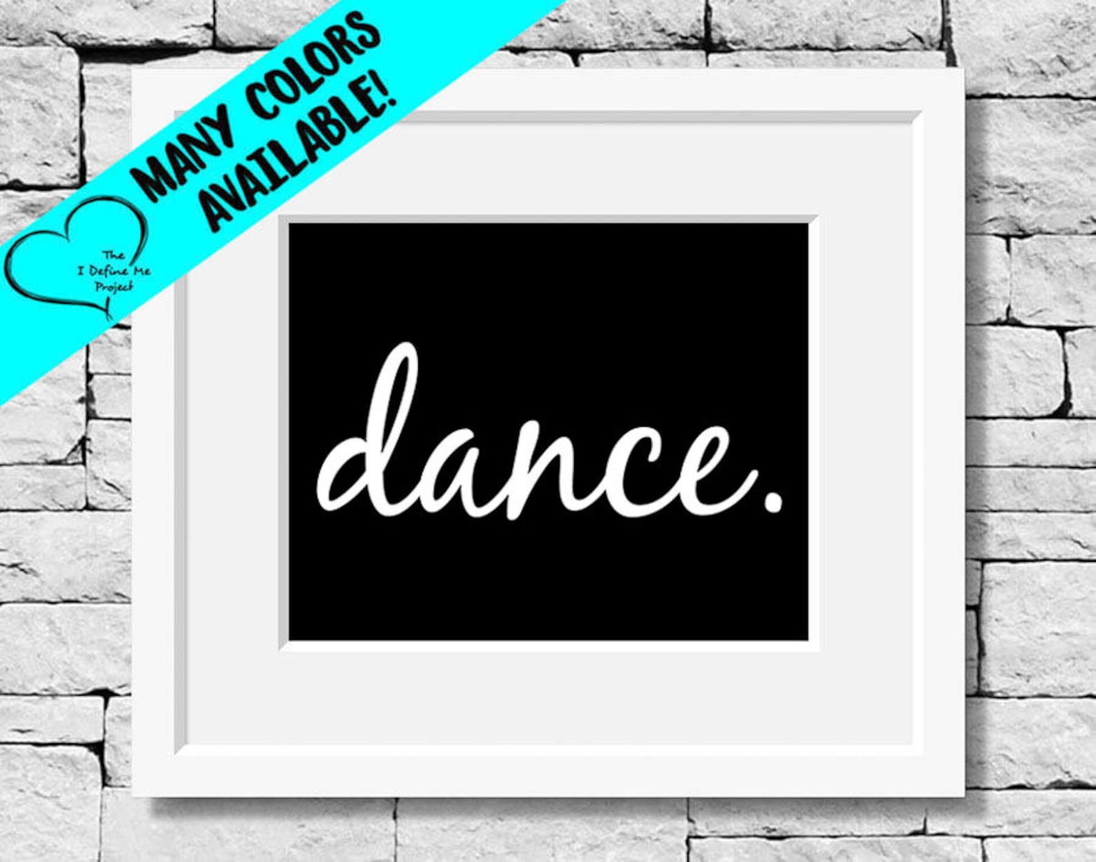 Dance Print, Dancer Print, Dancer Gift, Dance Studio, Dance Teacher ...