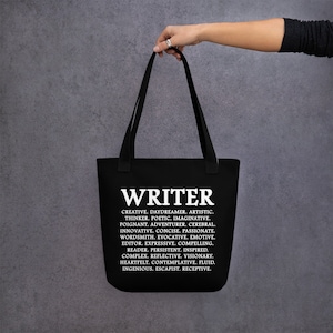 Writer Tote Bag, Write Quote Tote, Writing Quote Bag, Writer Quote ...
