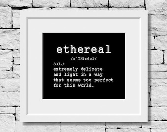 Ethereal Quote Print - Etsy