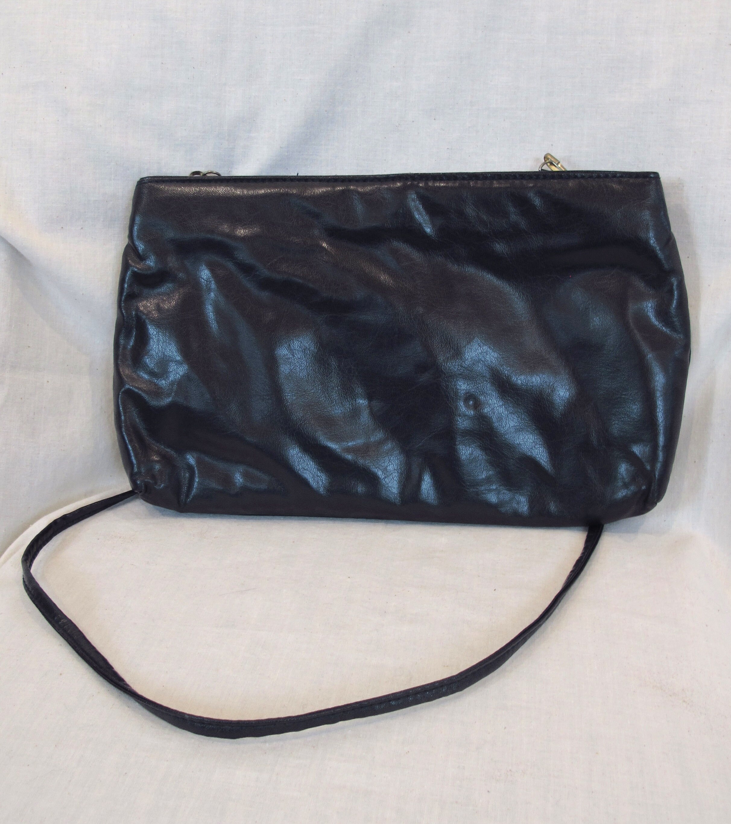 Vintage 70s Handbag Purse/clutch Combo Dark Navy Blue - Etsy New Zealand