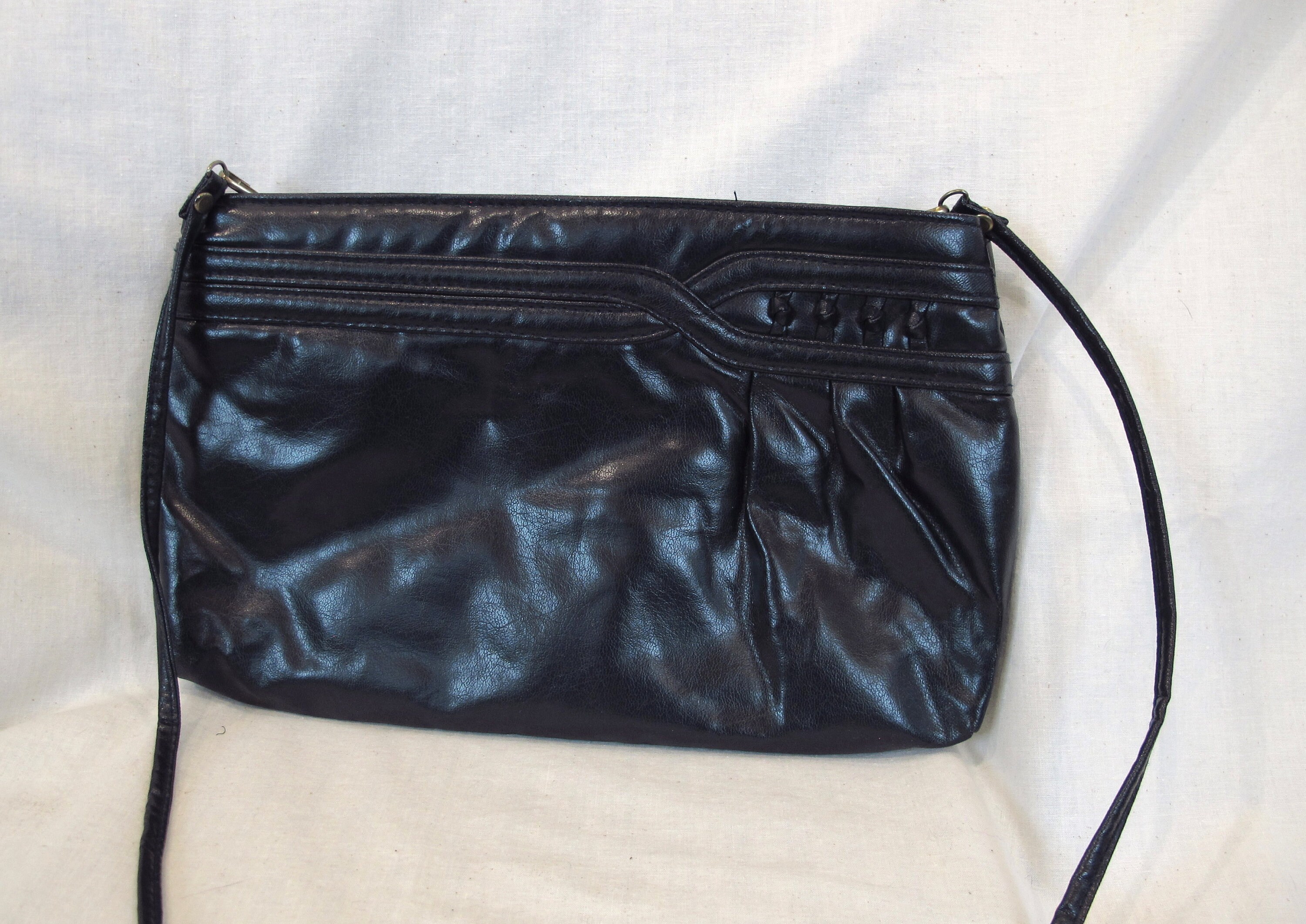 Vintage 70s Handbag Purse/clutch Combo Dark Navy Blue - Etsy New Zealand
