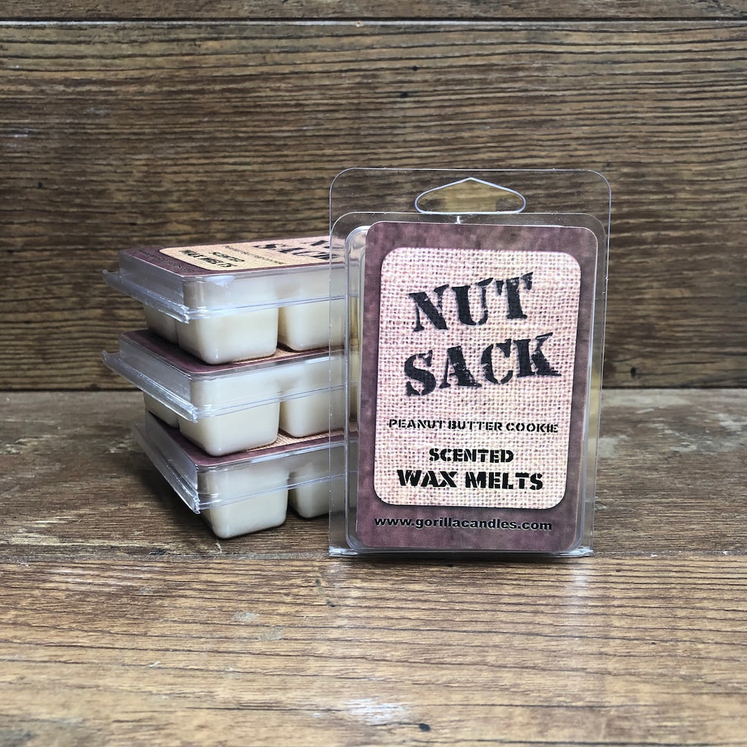 Nut Sack, Peanut Butter Cookie Scented, Natural Wax Melts, Man Candles ...