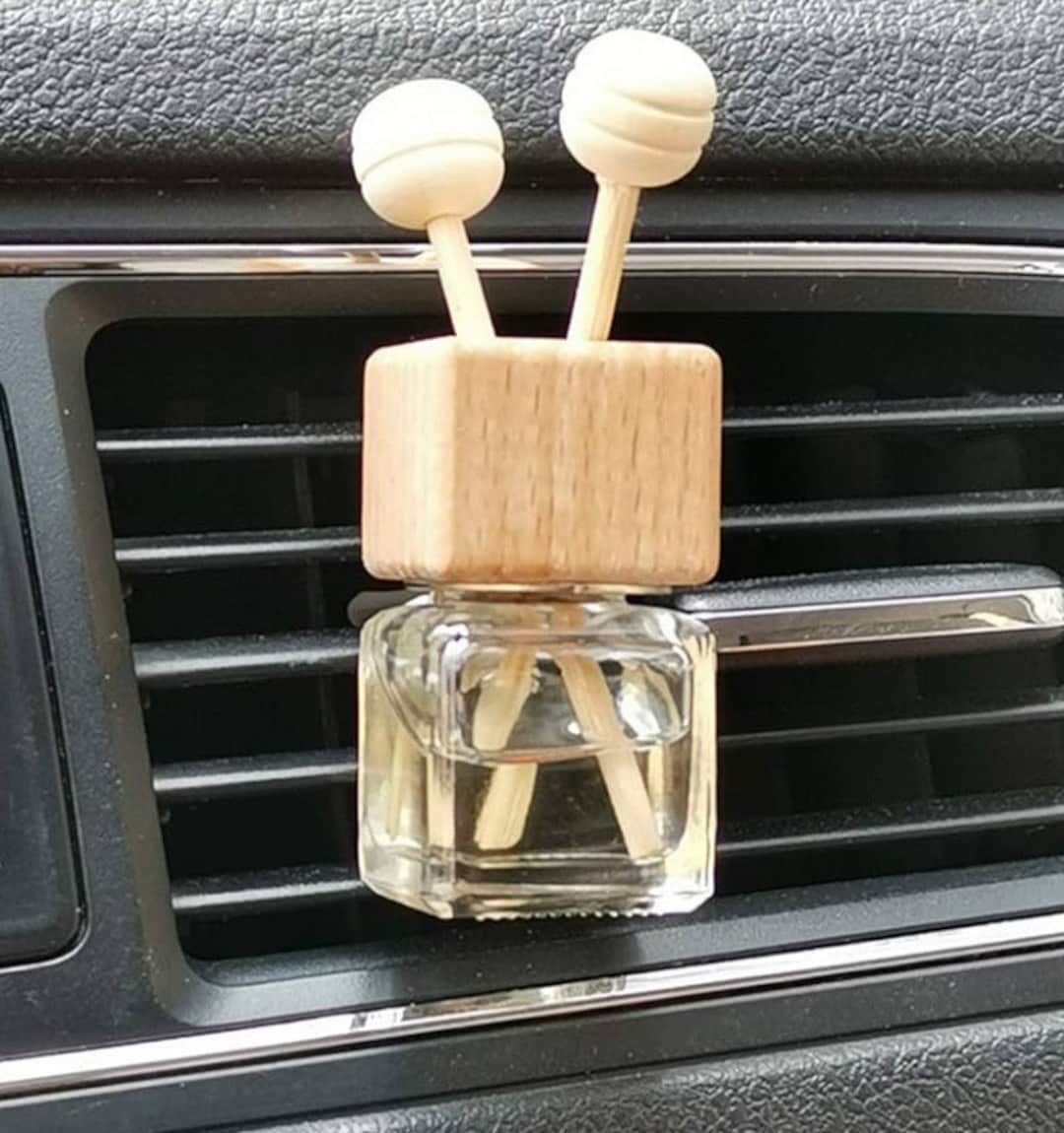 Car Air Freshener With Vent Clip Fragrance Oil Diffuser Square Bottle ...