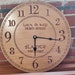Custom Engraved Clock, Personalized Wood Clock, Wedding Gift, Parent ...