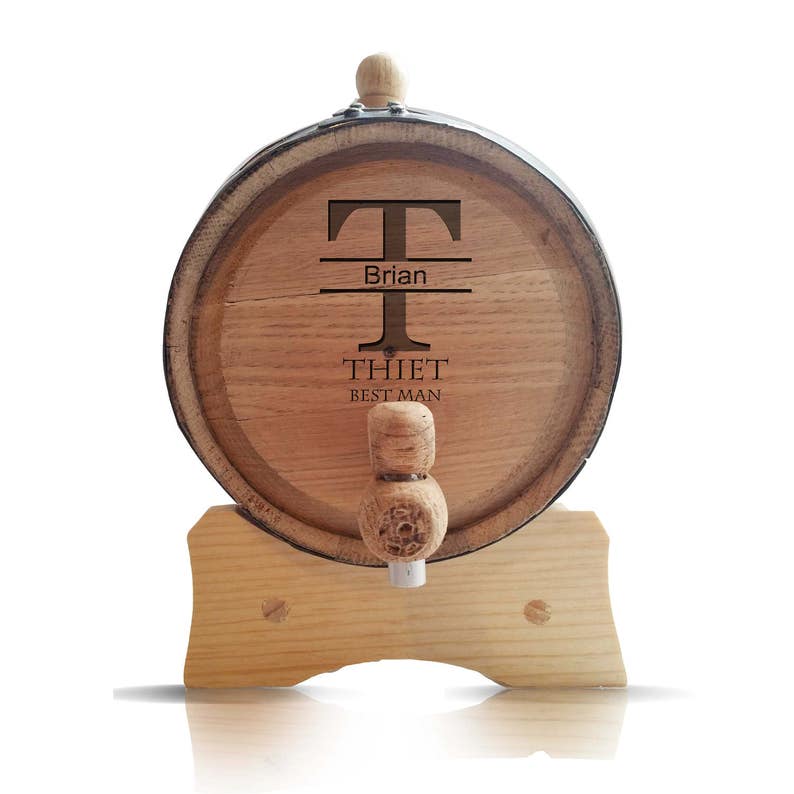 Custom Mini Oak Barrel Whiskey Barrel Groomsmen Gift Set - Etsy