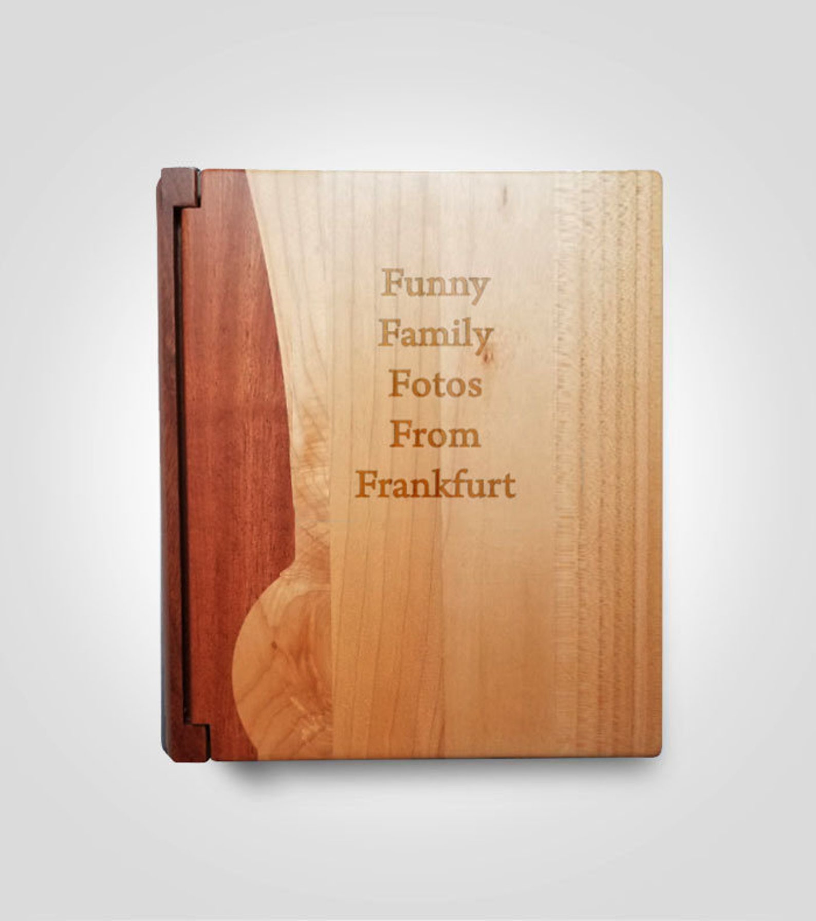 Beautiful Walnut Photo Album Custom Photo Album Engraved - Etsy