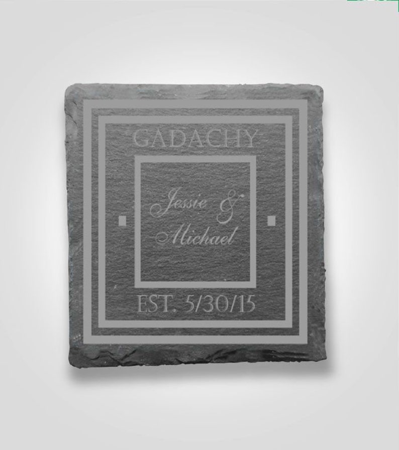 Personalized Stone Coasters Custom Slate Coasters Engraved - Etsy