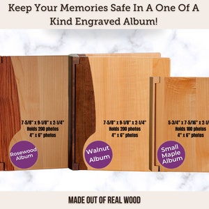 Small Photo Album With Custom Text, Photo Book for Trip Memories ...