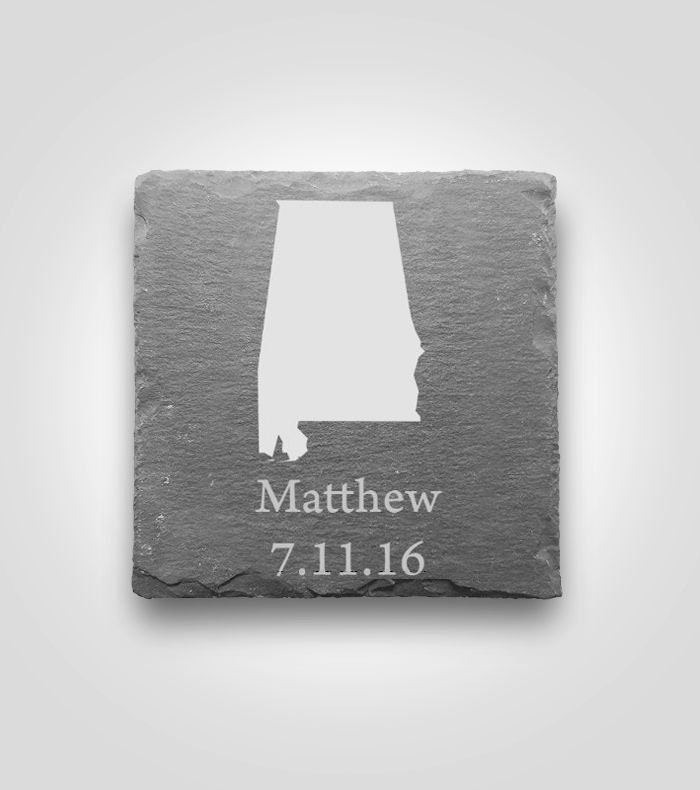 Personalized Stone Coasters Custom Slate Coasters Engraved | Etsy