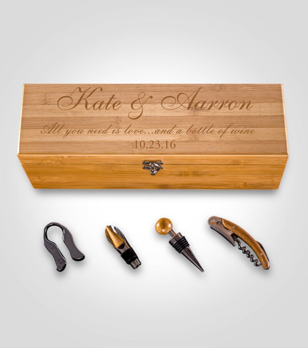 Custom Wood Wine Box, Home Sweet Home, Personalized Wine Glass ...