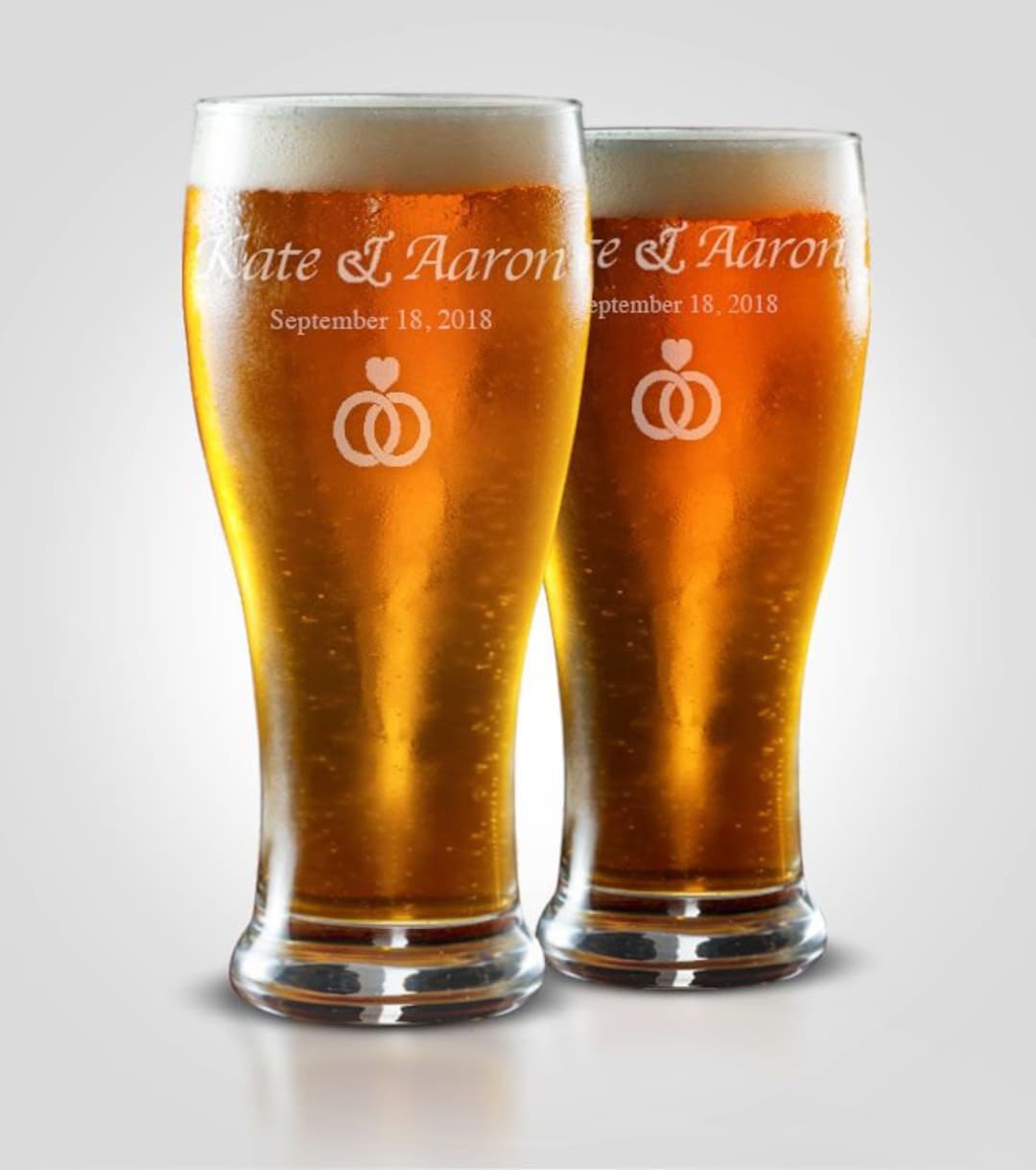 Custom Beer Glasses, Pilsner Etched Glass, Personalized Glasses for ...