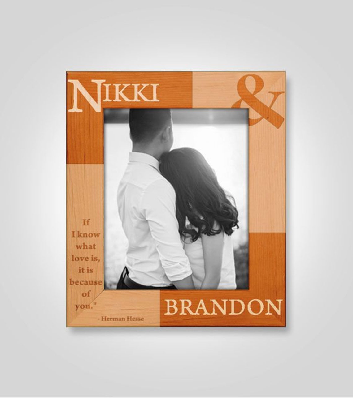 Engraved Wedding Frame Custom Engraved Frame Personalized | Etsy