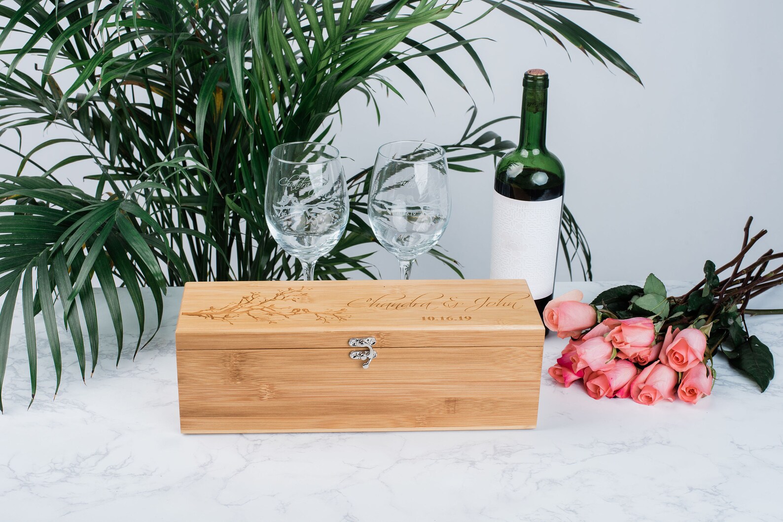 Wine Box Wedding Gift for Couple Wedding Wine Box | Etsy