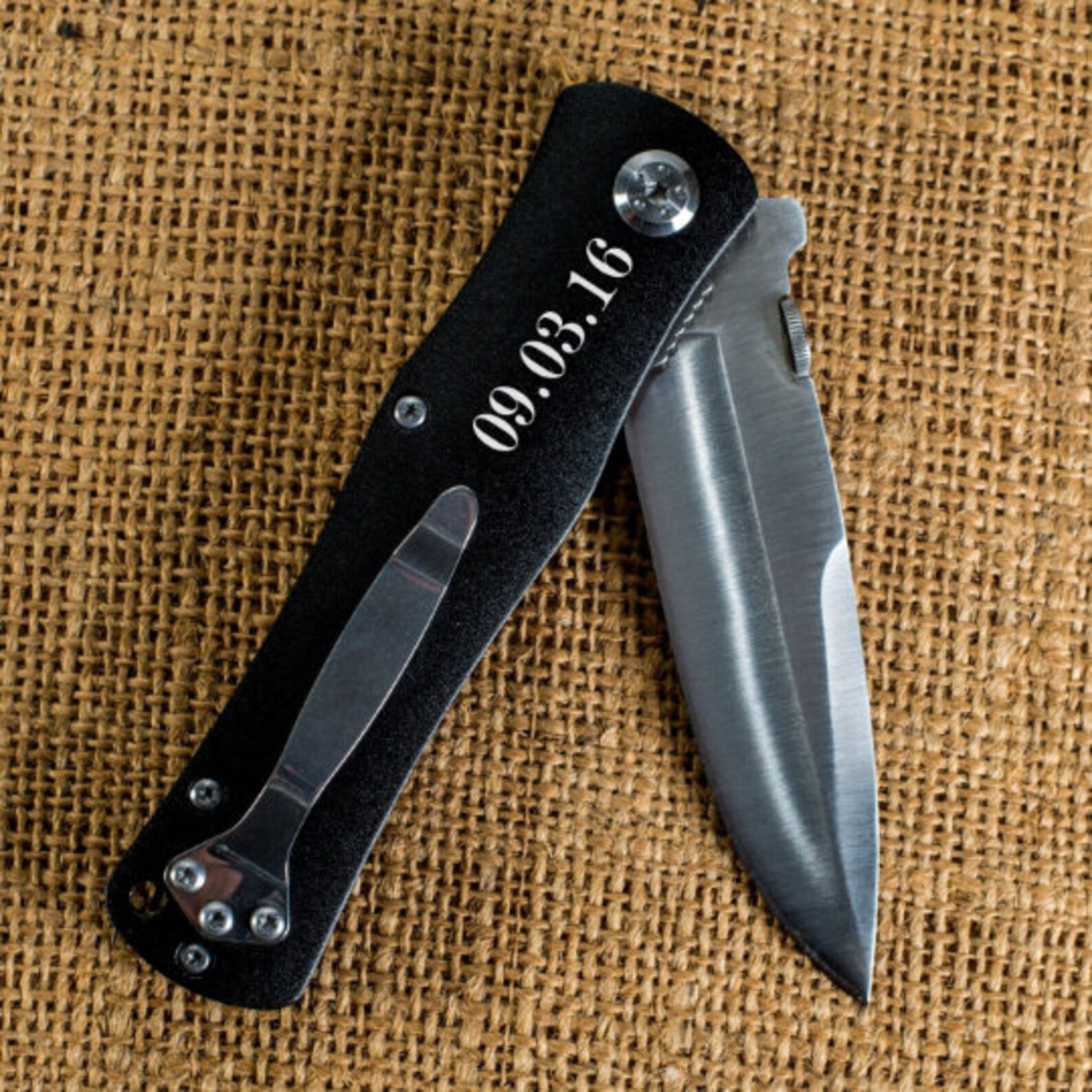 Pocket Knife Black Knife for Best Man and Groomsmen Custom | Etsy