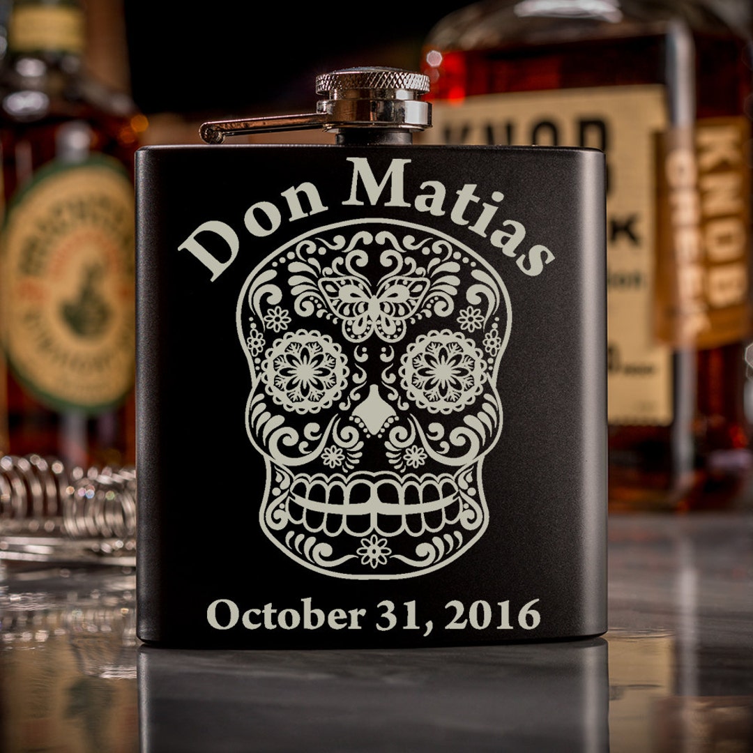 Personalized Flask Boyfriend Flask Personalized Black Matte Flask ...