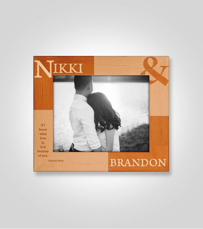 Engraved Wedding Frame Custom Engraved Frame Personalized | Etsy