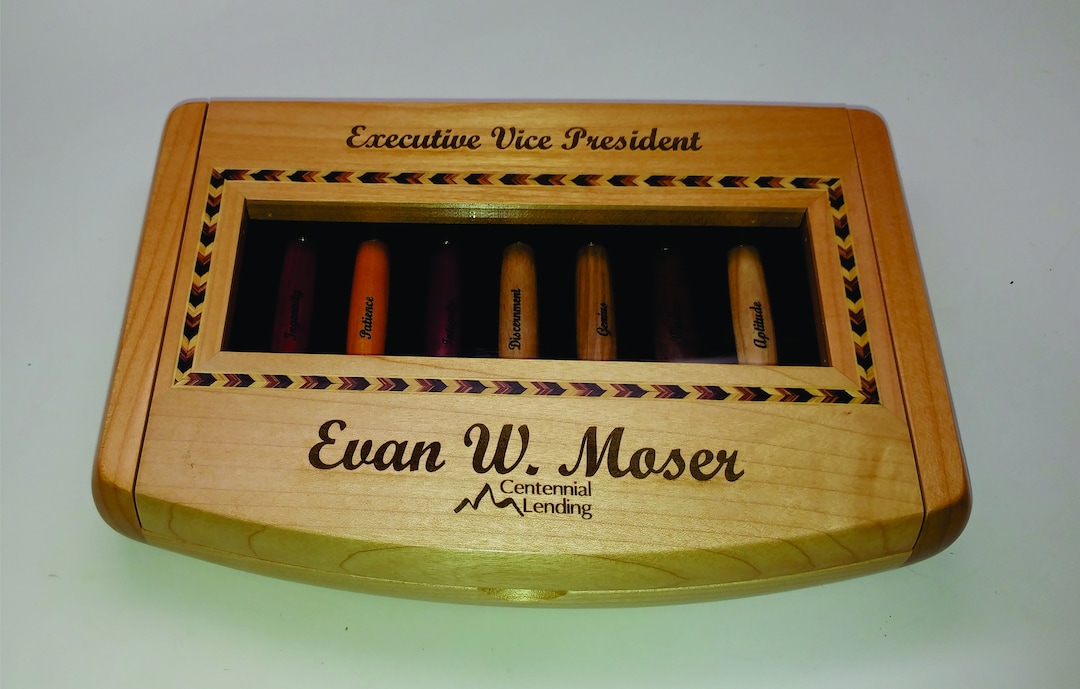 Custom Engraved Pen Set Personalized Pen Set Engraved Pen Set Wood Pen ...