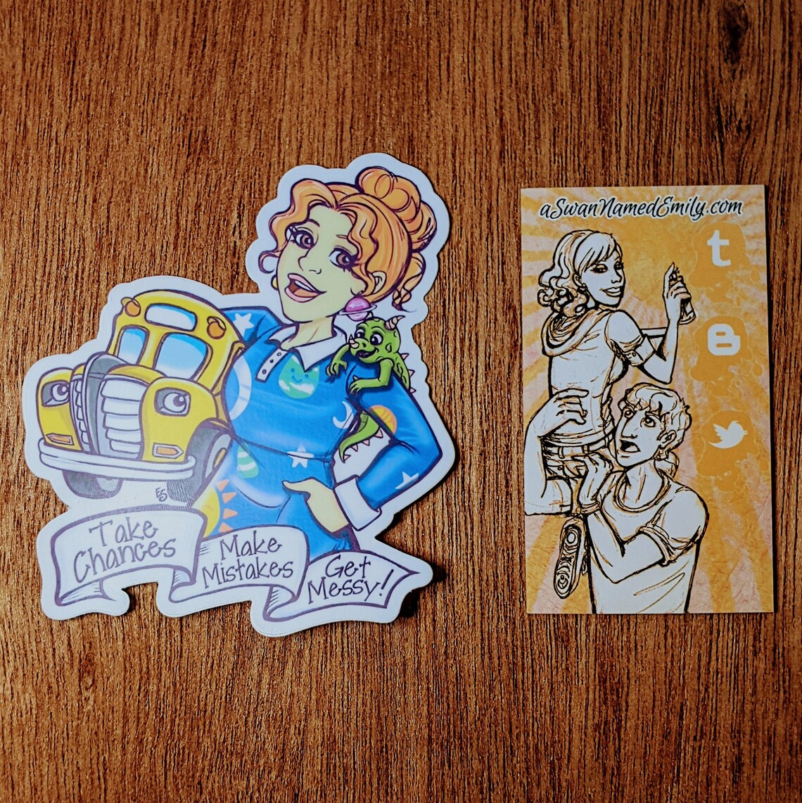 Ms. Frizzle & Bus Sticker - Etsy