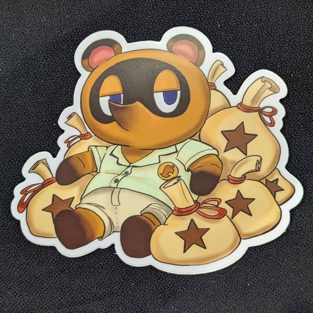 Tom Nook Bell Throne Sticker - Etsy