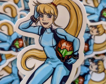 Metroid Zoomer holographic Sticker - Etsy