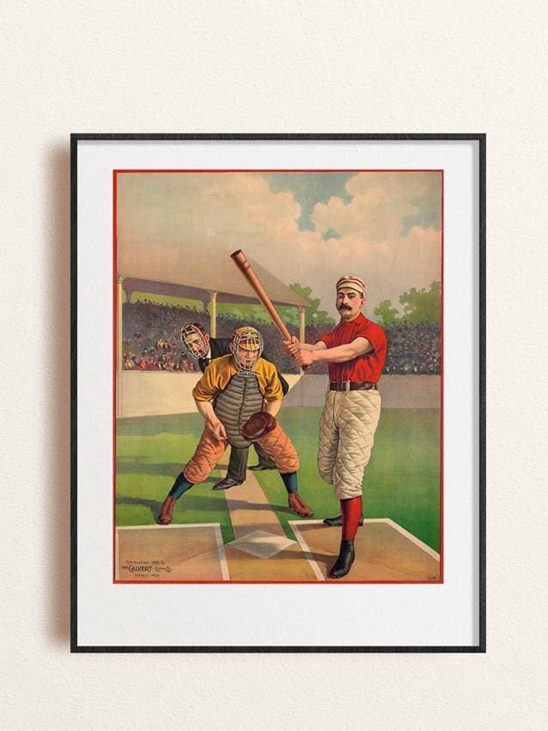 Baseball Players Vintage Poster, History Maker Baseball, Baseball Gifts ...