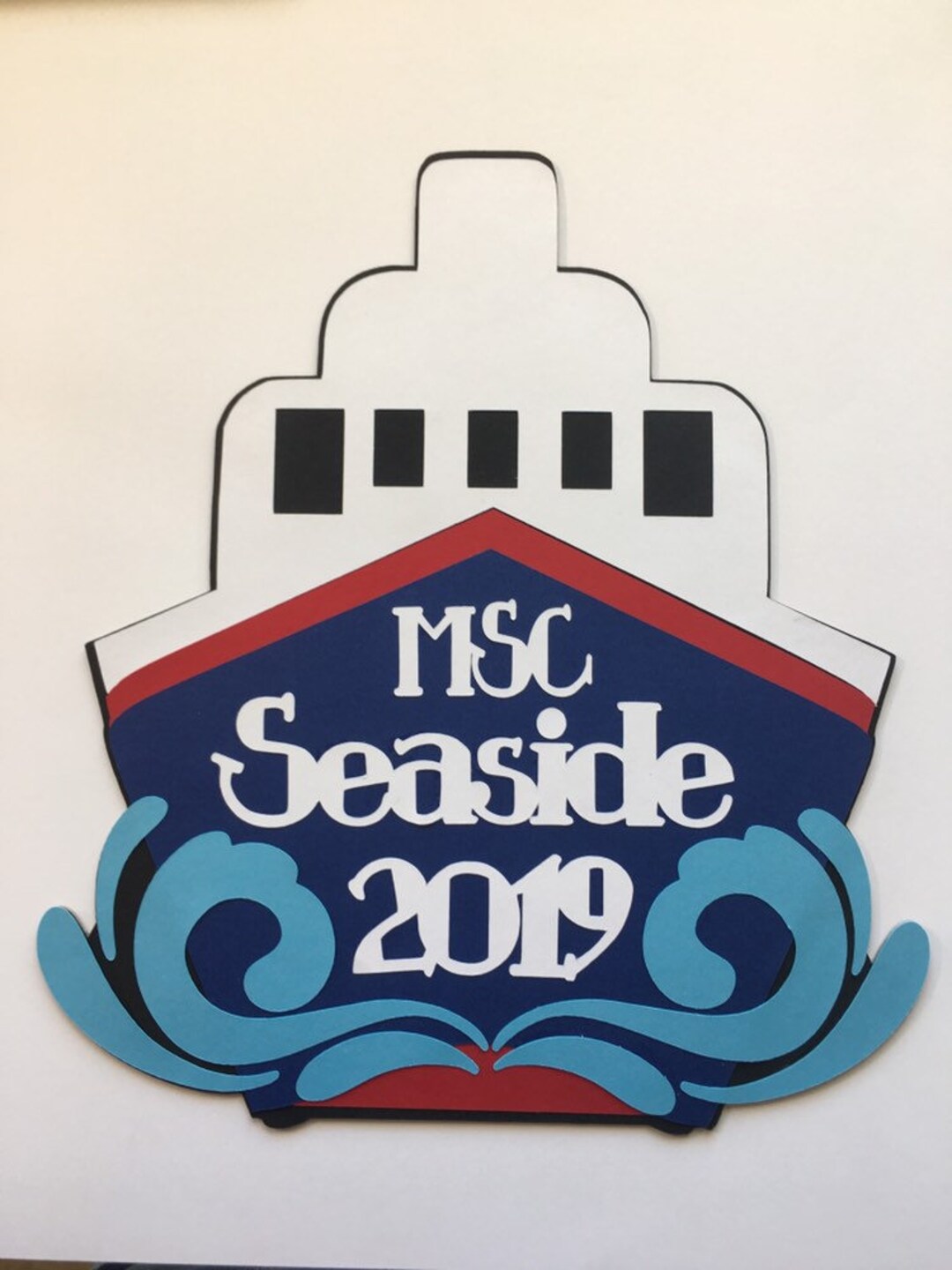 Large 9" Personalized Ship Decoration With Magnet Option - Etsy