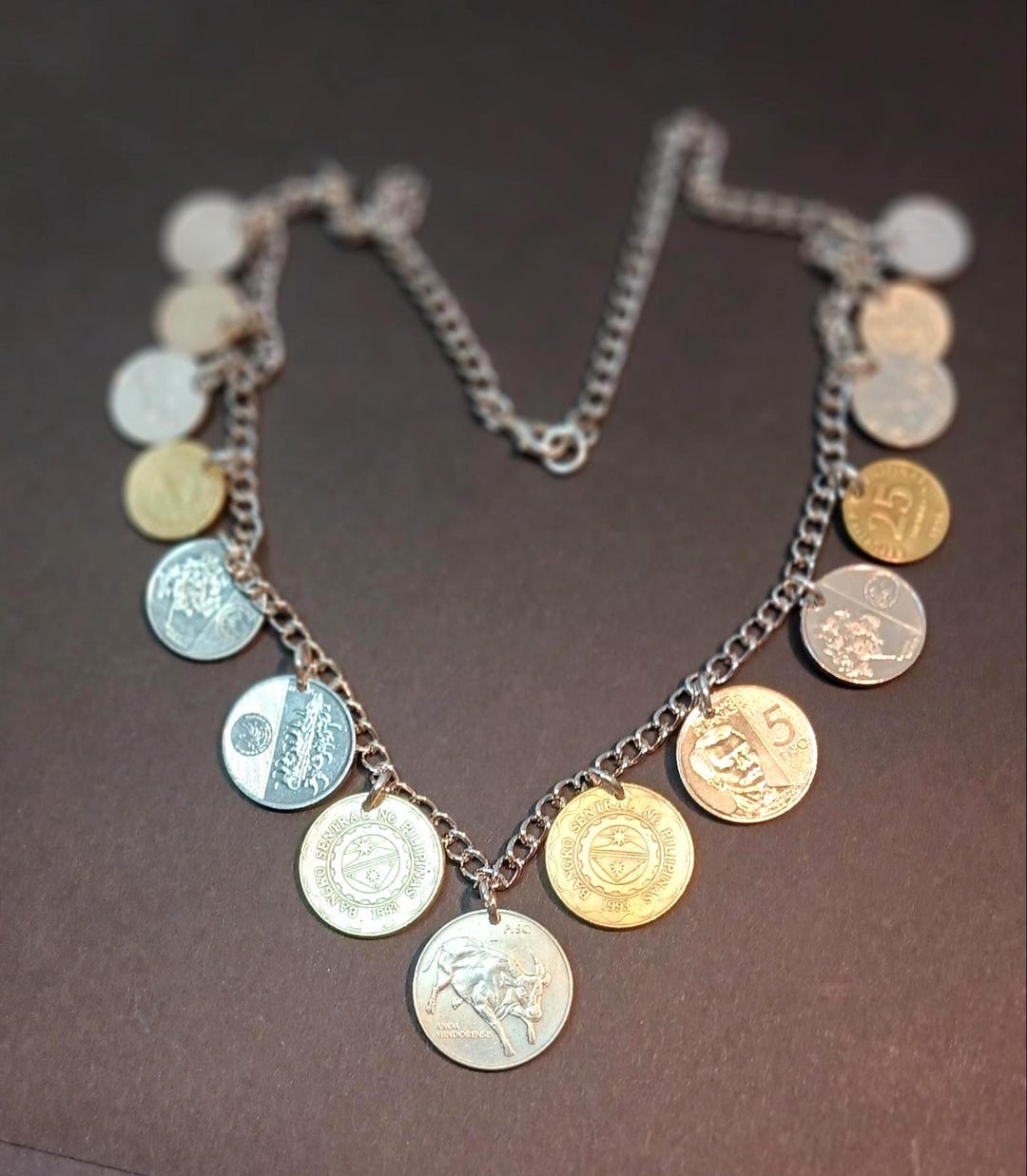Philippines Multi-coin Necklace, Charm Necklace, # 1-29 - Etsy