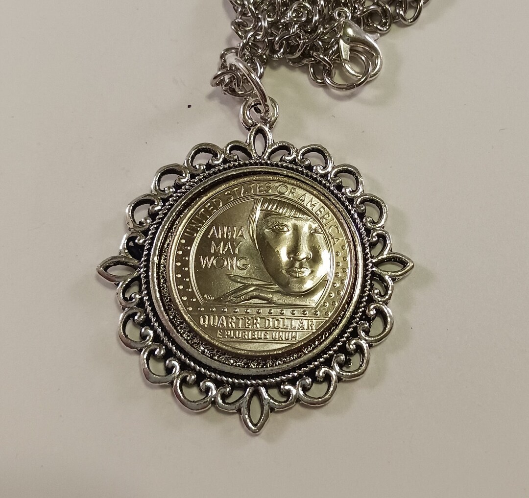 Anna May Wong Memorial Coin Pendant, American Women Series, Year 2022 ...