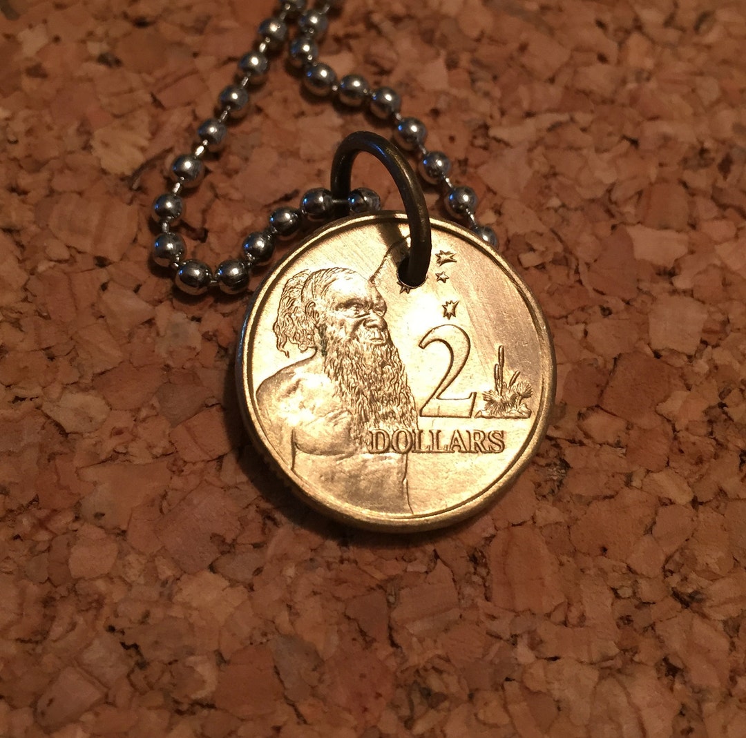 Australia Coin Necklace, Pendant Necklace, Year 2008, #4 - Etsy