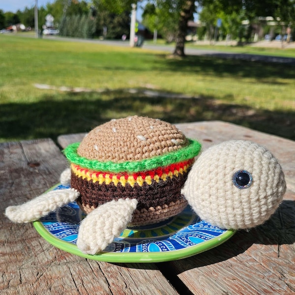 Cheeseburger Turtle Pattern - Etsy