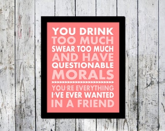 Funny art print | Etsy