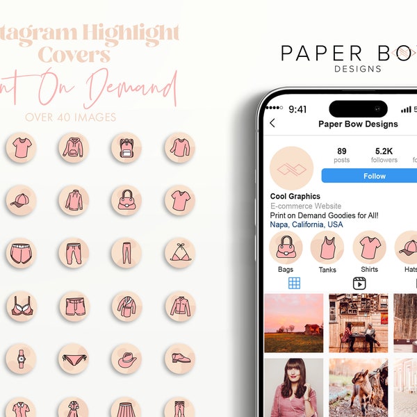Highlights Covers for Instagram Clothing Store - Etsy