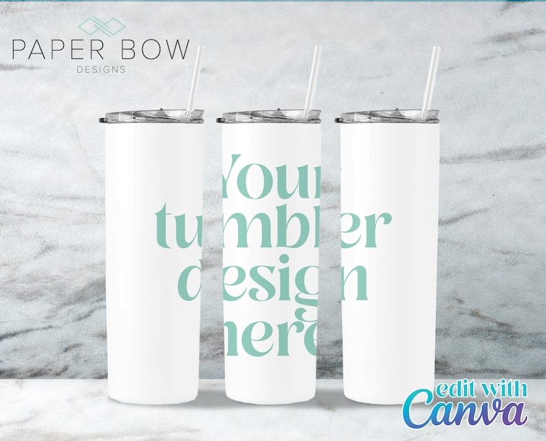 Create Your Own Stunning Tumbler Design - Canva Editable PNG Tumbler ...