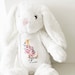 Personalised Bunny Rabbit, New Baby Gift, Personalised Plush Soft Toy ...